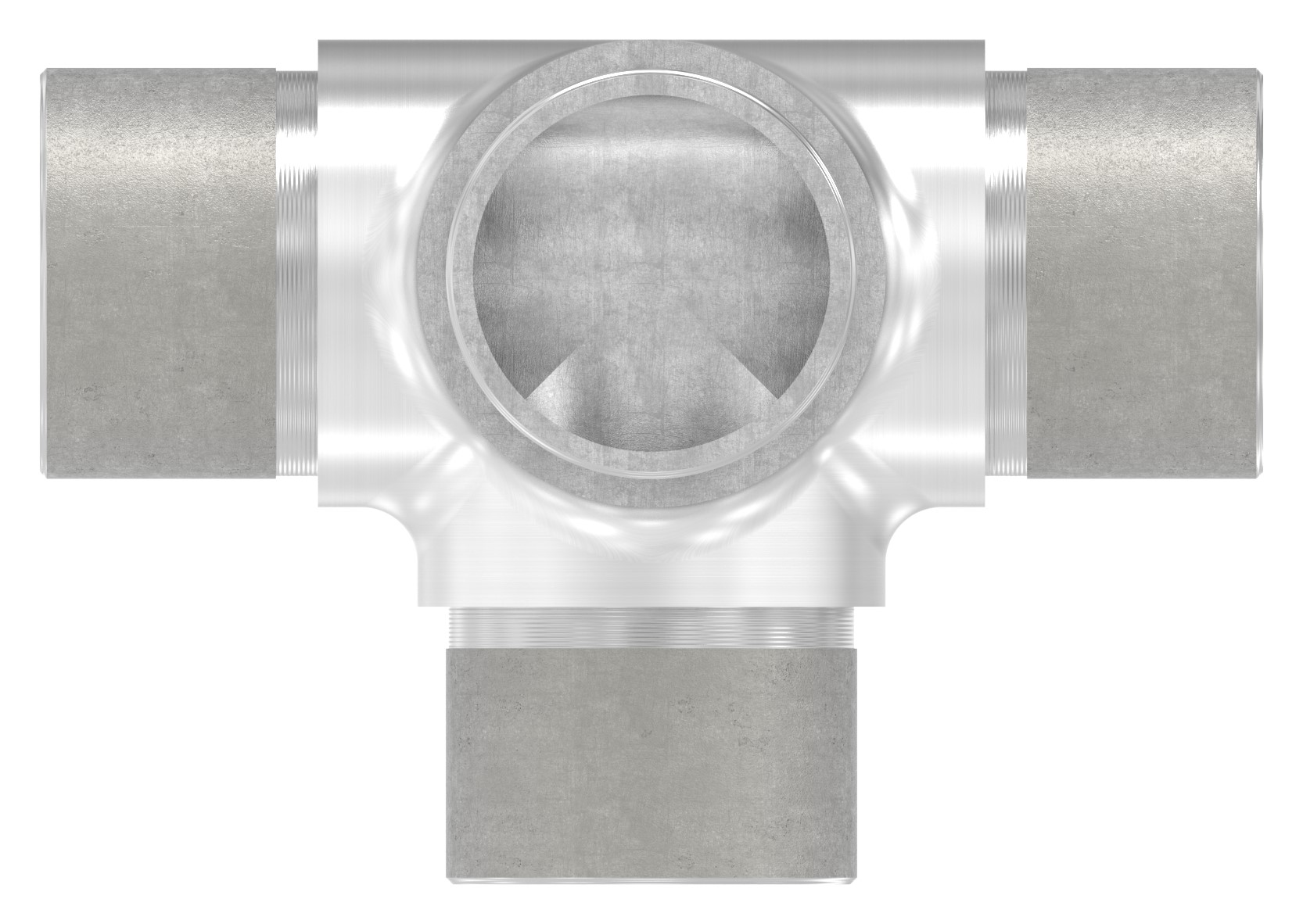 Edelstahl T-Eckstück 4 gleichen Abgängen, zum Stecken Einstecken ins Rohr, V2A | widmann-shop.de